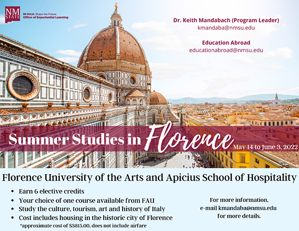 Study Abroad | New Mexico State University - BE BOLD. Shape the Future.