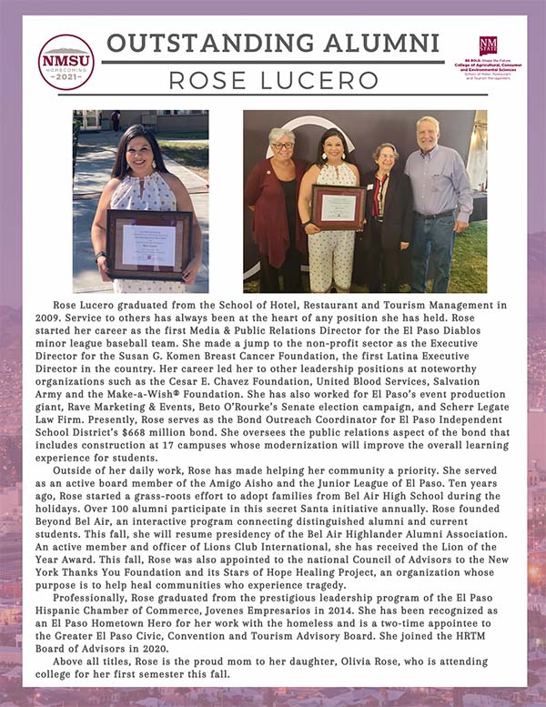 Outstanding Alumni Award | New Mexico State University - BE BOLD. Shape ...